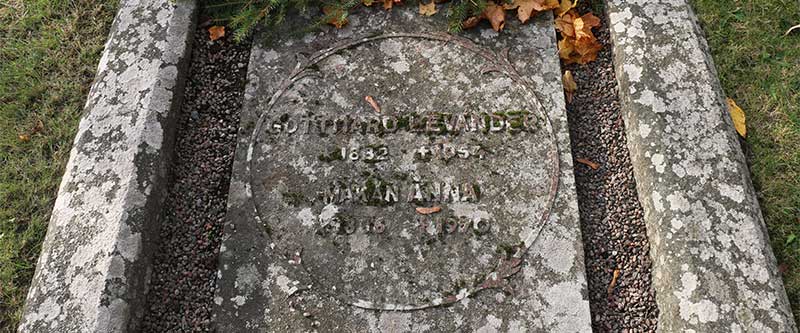 Gotthard och Anna Levander | By kyrkogård